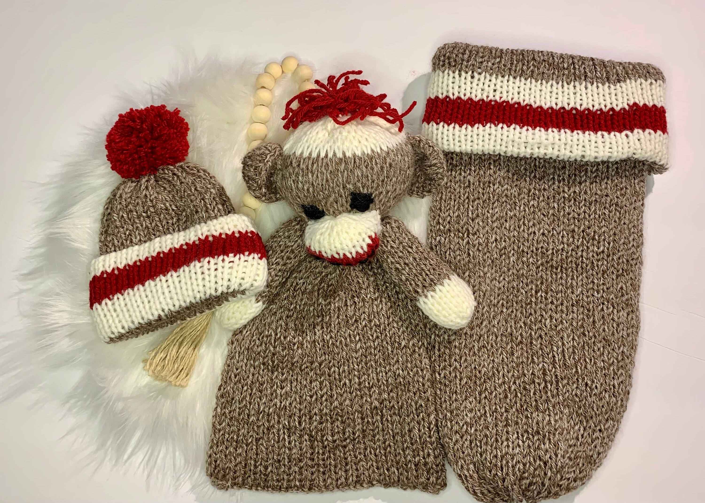 Sock Monkey Newborn Gift Set and Photo Prop - Etsy