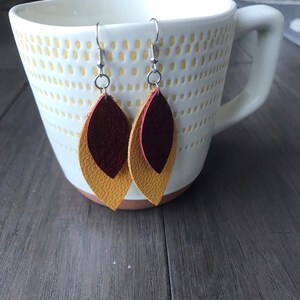 State Earrings. Iowa Earrings. Iowa Colleges. Earrings. Leather Earring ...