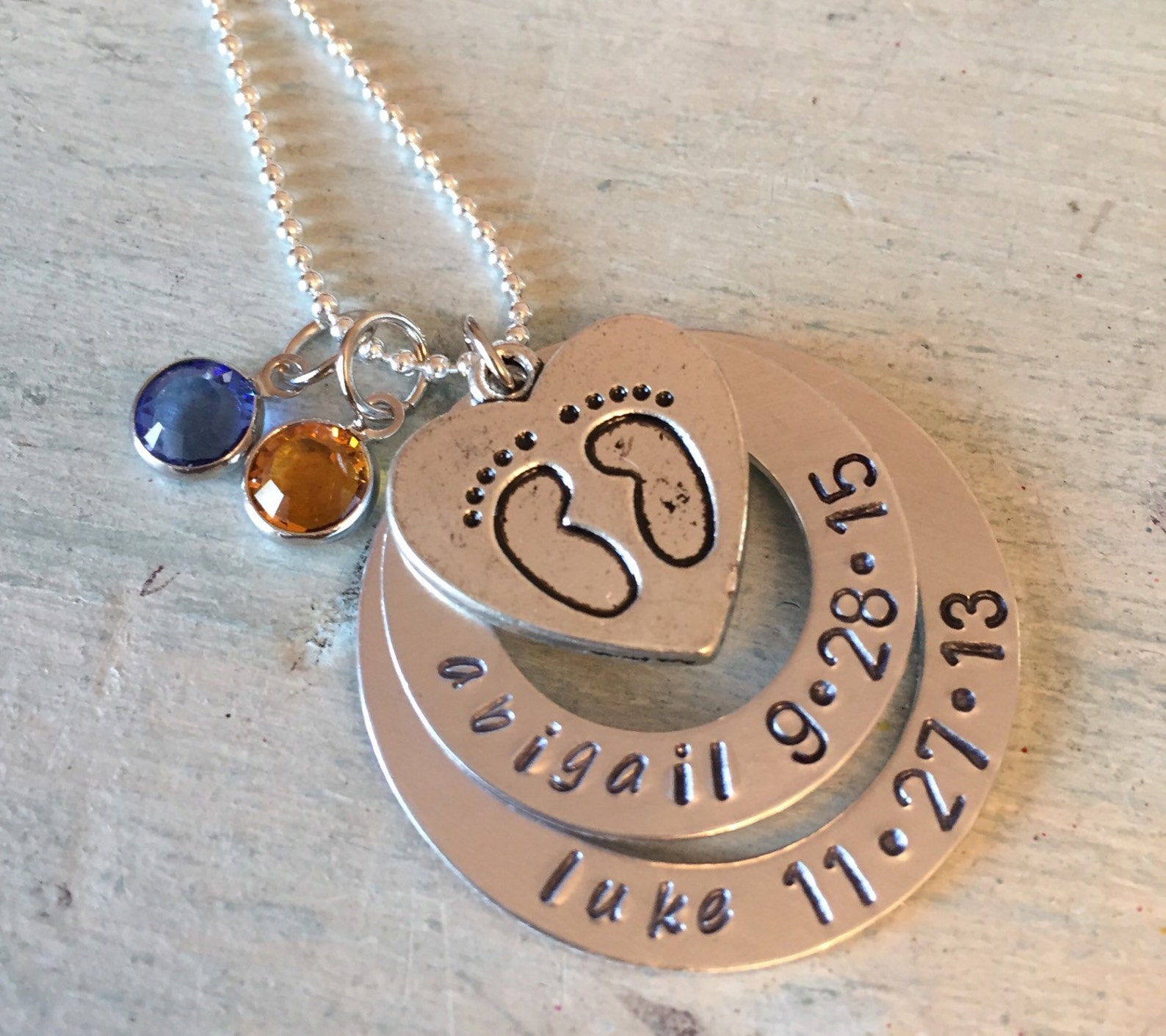 Mommy Necklace. Baby Feet Necklace. Mother's Day gift. | Etsy