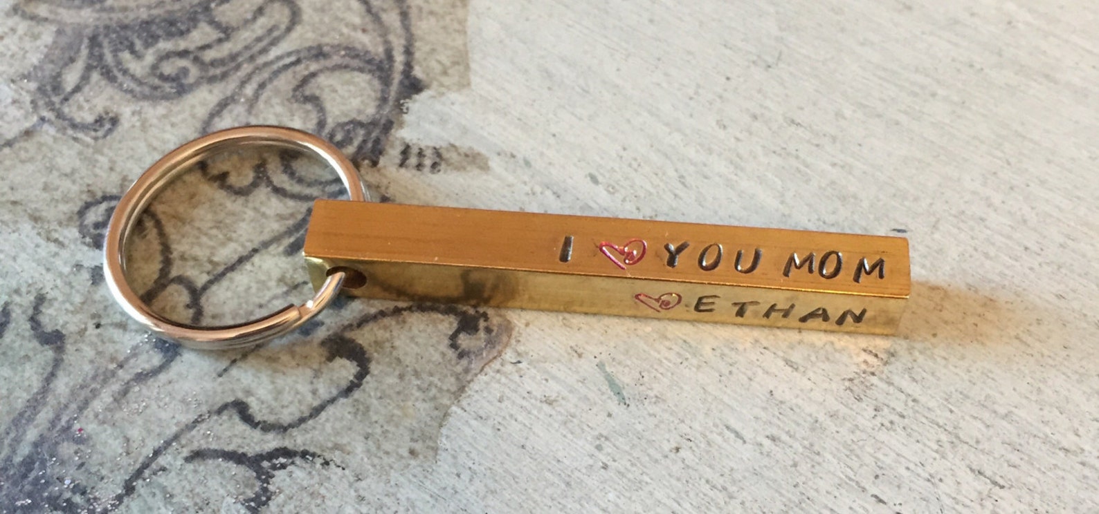 Personalized Keychain for Dad. Father's Day Gift. Hand - Etsy