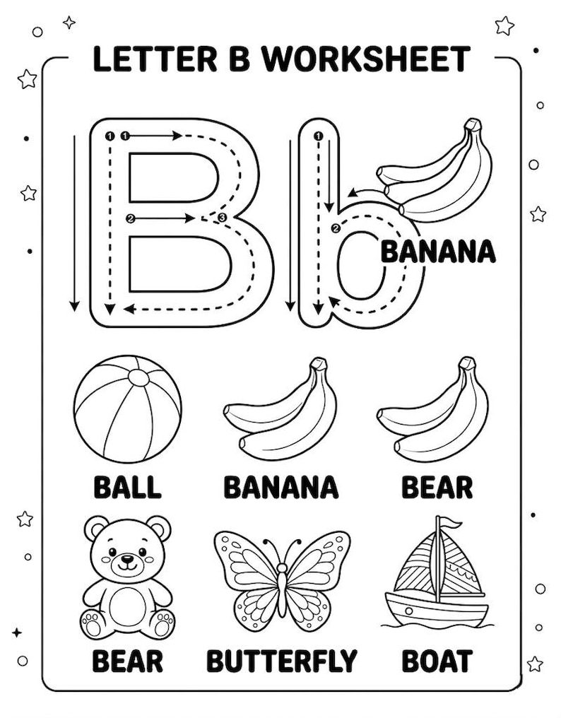Alphabet Tracing Coloring Book, A-Z Handwriting Practice Sheets ...