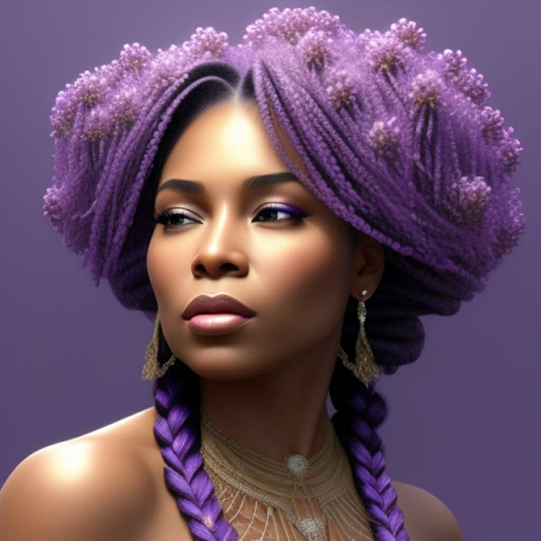 Purple Passion African American Art Black Art African American
