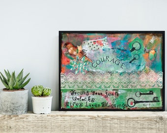 Inspirational Quotes Wall Art Bedroom Ideas Motivational | Etsy