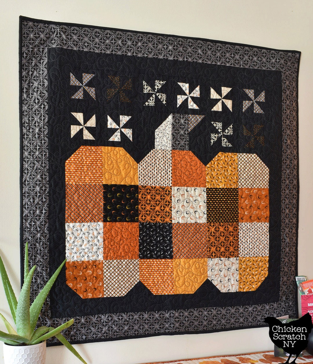 The Great Pumpkin Wall Quilt, Charm Pack Quilt Pattern, Digital PDF ...