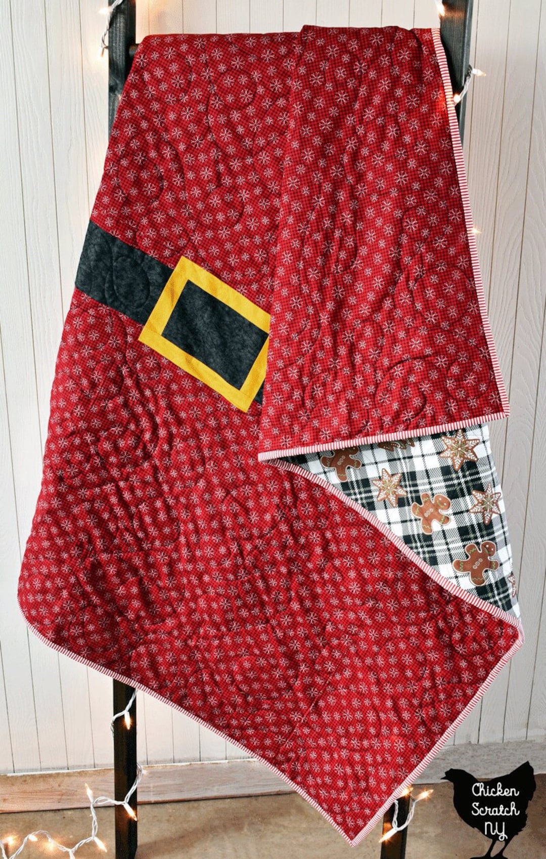 Santa Claus Quilt Pattern, PDF Christmas Quilt Pattern Includes 3 Sizes ...