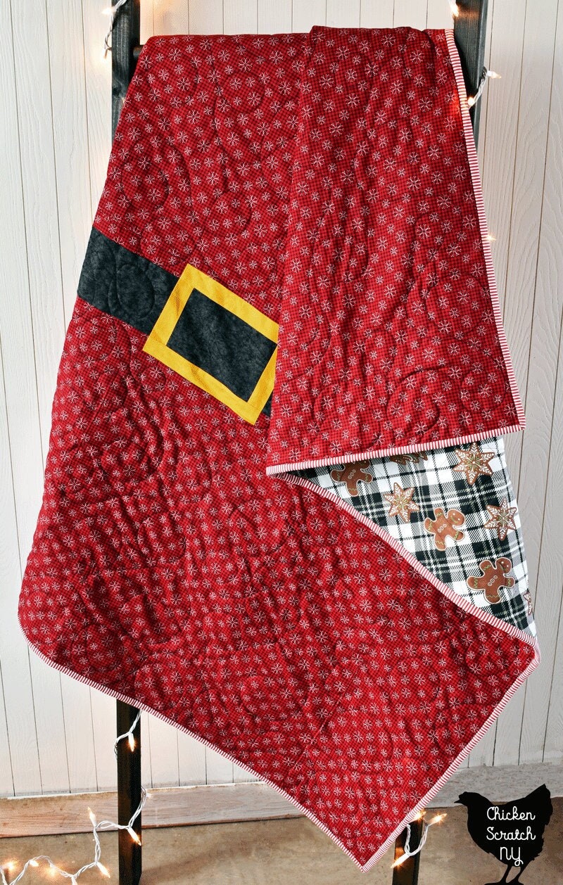 Santa Claus Quilt Pattern, PDF Christmas Quilt Pattern Includes 3 Sizes ...