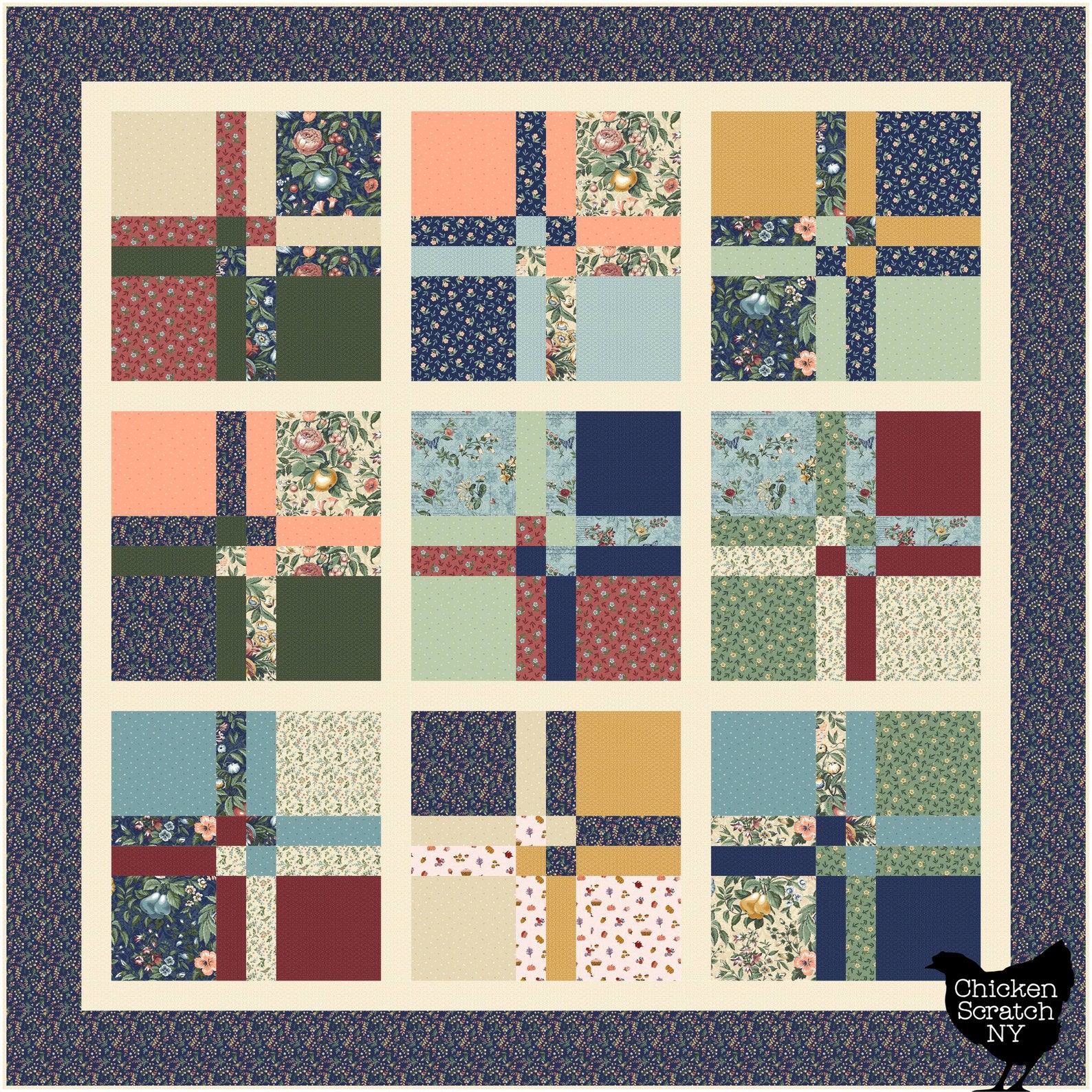 Truly May Quilt, Layer Cake Quilt Pattern, Digital PDF Throw Quilt ...