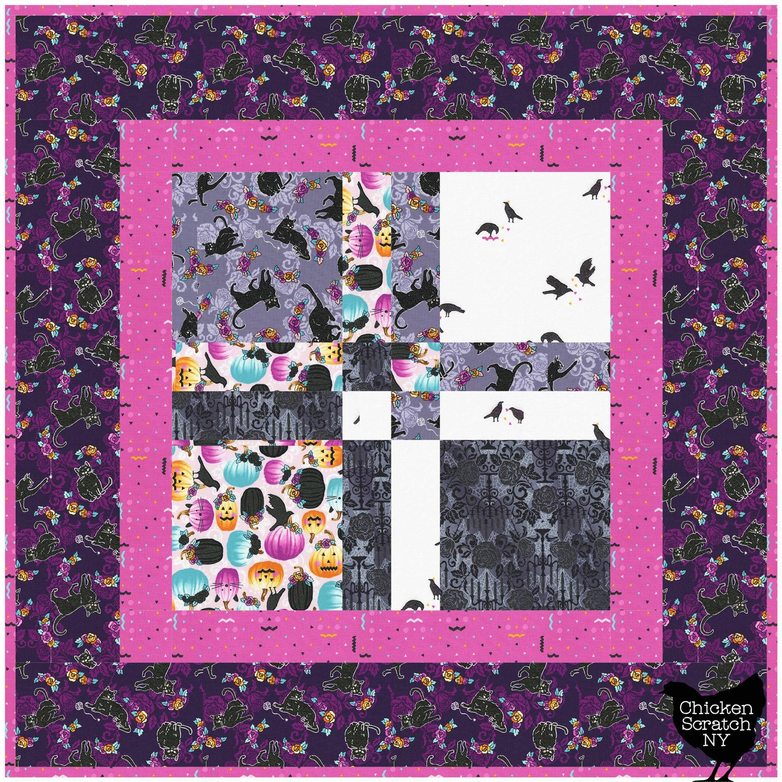 Truly May Quilt, Layer Cake Quilt Pattern, Digital PDF Throw Quilt ...