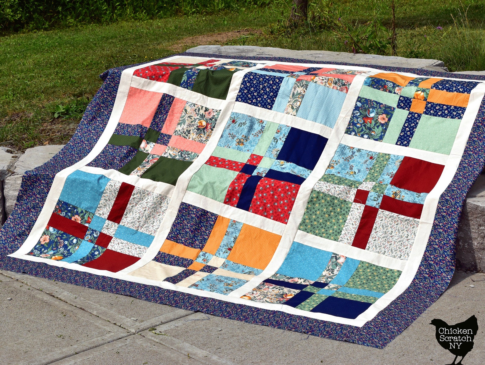 Truly May Quilt, Layer Cake Quilt Pattern, Digital PDF Throw Quilt ...