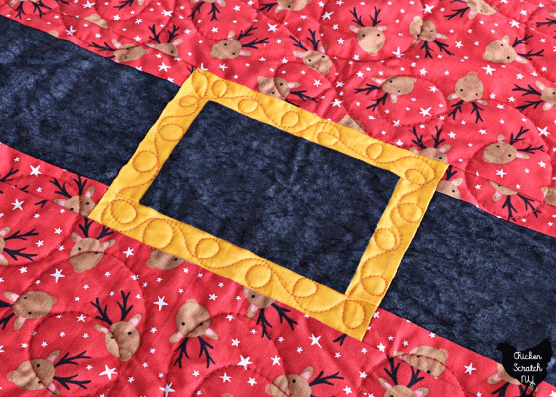 Santa Claus Quilt Pattern, PDF Christmas Quilt Pattern Includes 3 Sizes ...