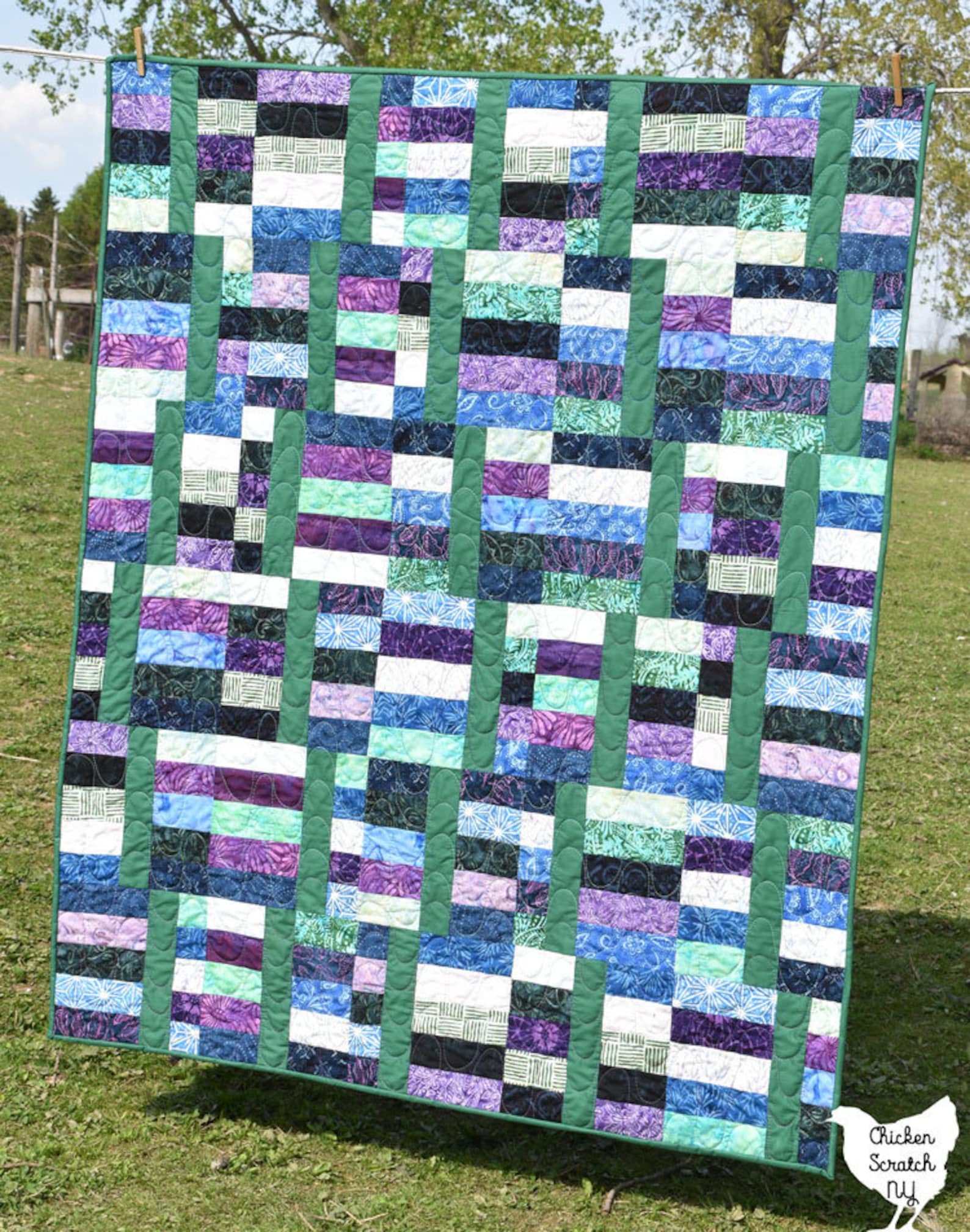 Jelly Waves Quilt Pattern, Easy Quilt Pattern for Beginners, Jelly Roll ...
