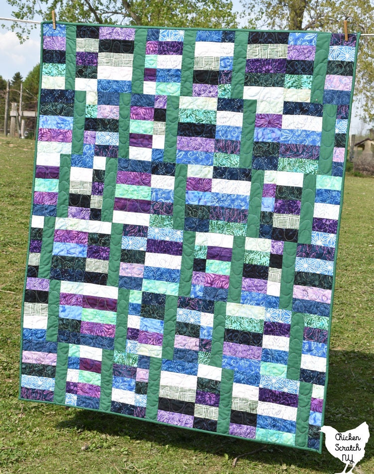 Jelly Waves Quilt Pattern, Easy Quilt Pattern for Beginners, Jelly Roll ...