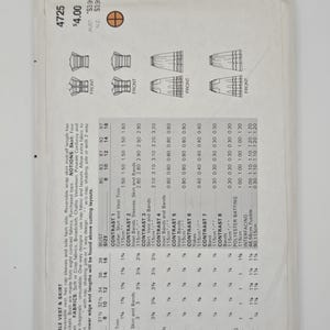 CHOOSE VINTAGE Butterick and New Look Sewing Patterns: Vest and Skirt ...