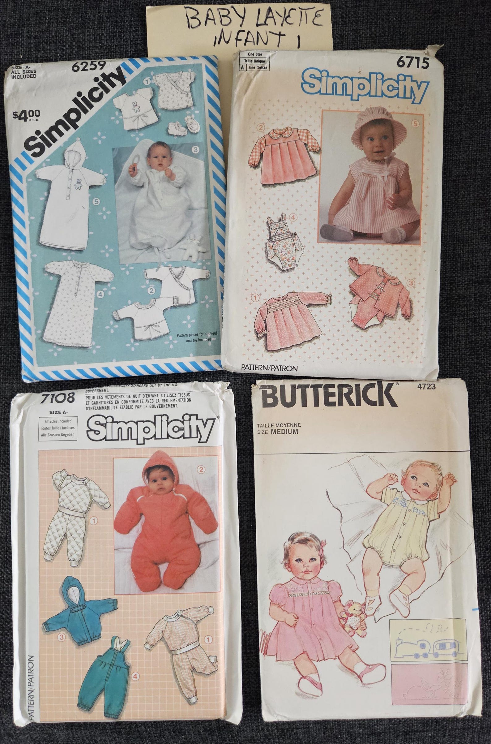 CHOOSE VINTAGE Baby Infant Layette Sewing Patterns: Christening Gown ...