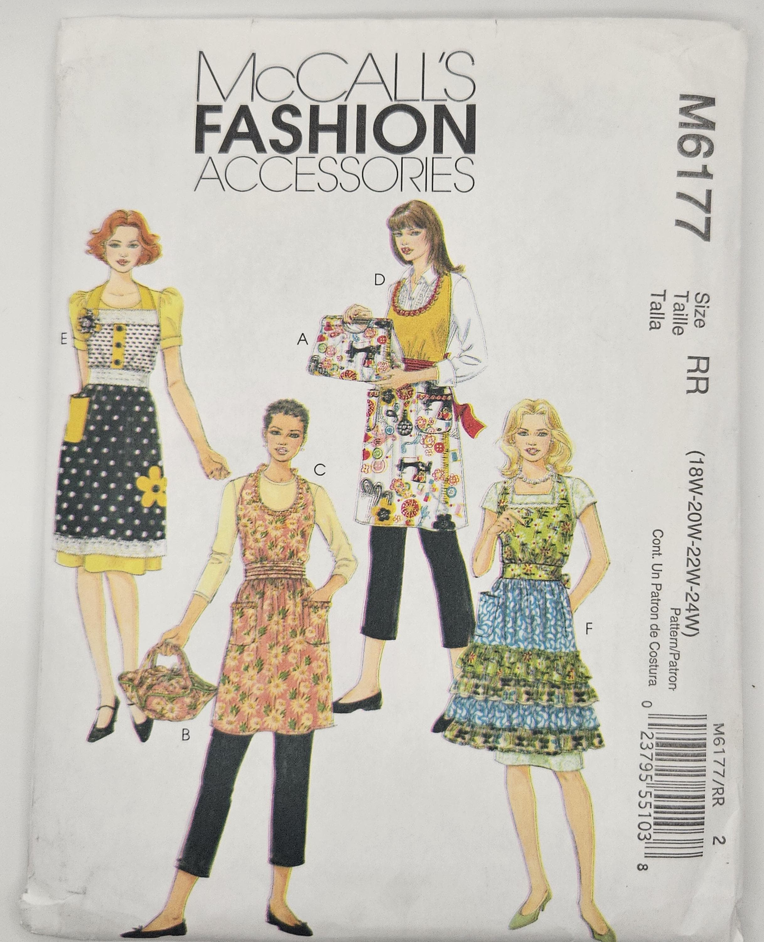 CHOOSE Aprons - Mccall's, Simplicity Butterick, Mens, Womens', Misses ...