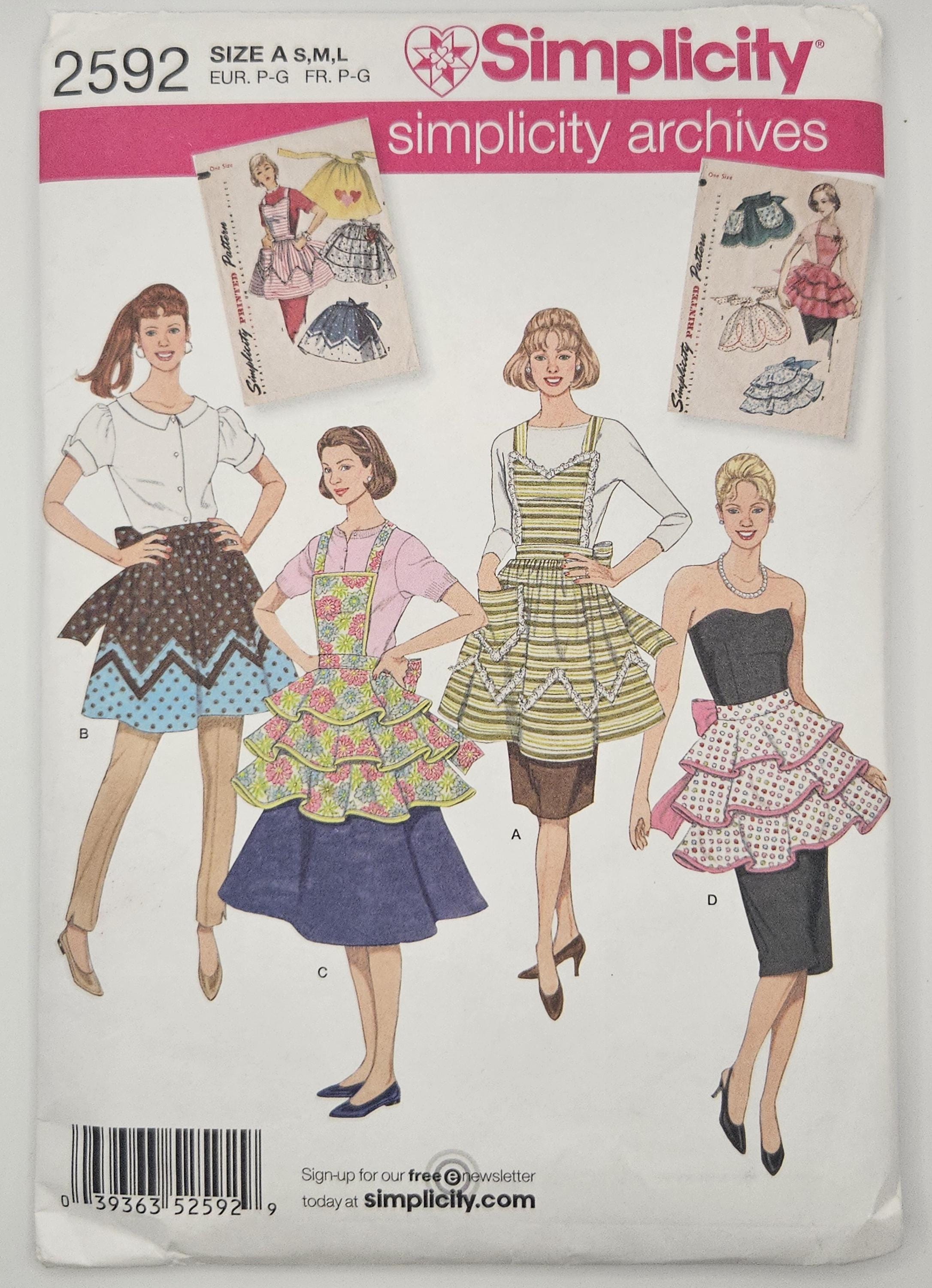 CHOOSE Aprons - Mccall's, Simplicity Butterick, Mens, Womens', Misses ...