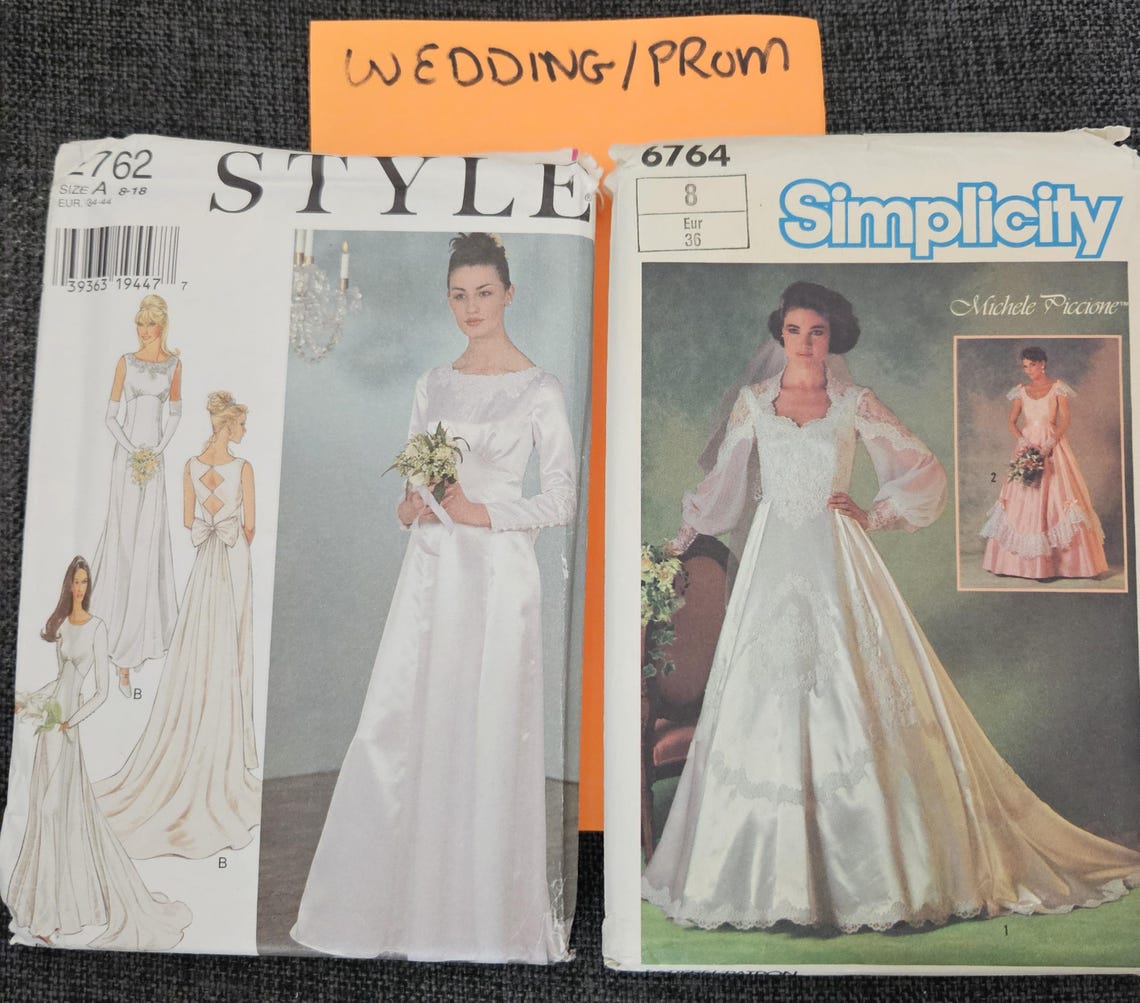 CHOOSE From VINTAGE Wedding/prom Dress Style 2762 (size 8-18) and ...