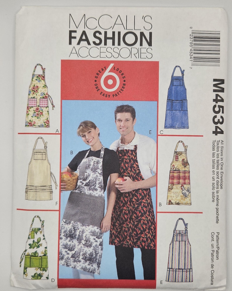 CHOOSE Aprons - Mccall's, Simplicity Butterick, Mens, Womens', Misses ...