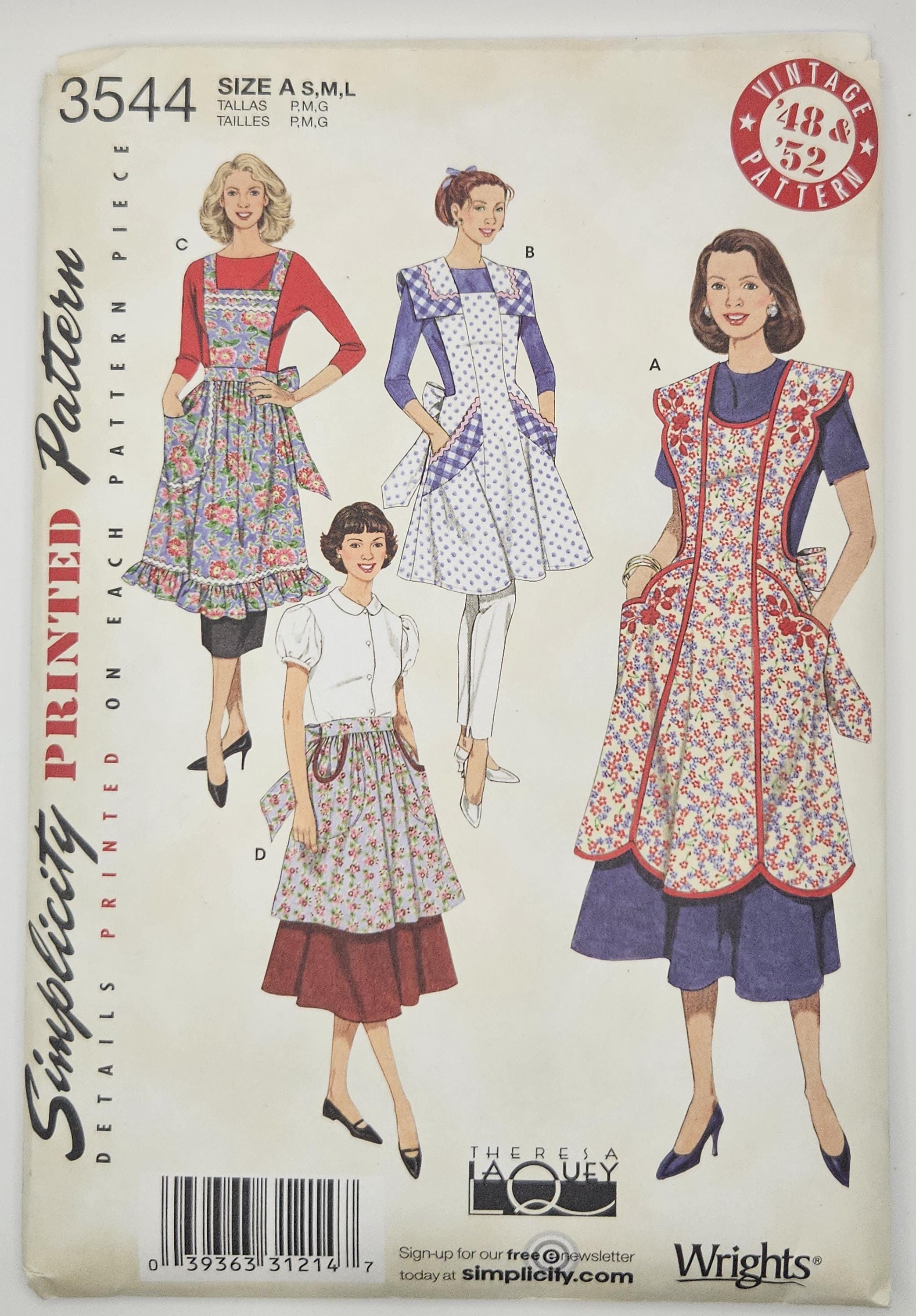 CHOOSE Aprons - Mccall's, Simplicity Butterick, Mens, Womens', Misses ...