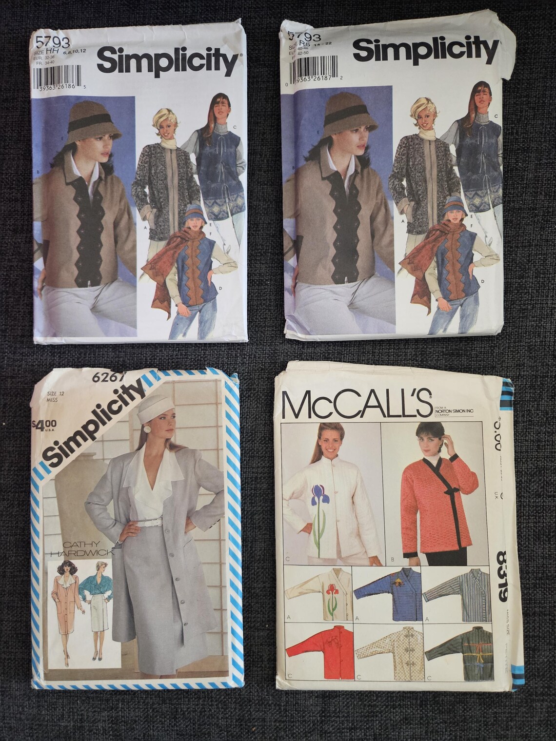 CHOOSE VINTAGE Simplicity 5793+6267, Mccall's 8319 (petite) Sewing ...
