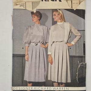 CHOOSE VINTAGE Butterick and New Look Sewing Patterns: Vest and Skirt ...