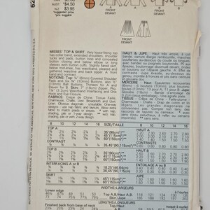 CHOOSE VINTAGE Butterick and New Look Sewing Patterns: Vest and Skirt ...