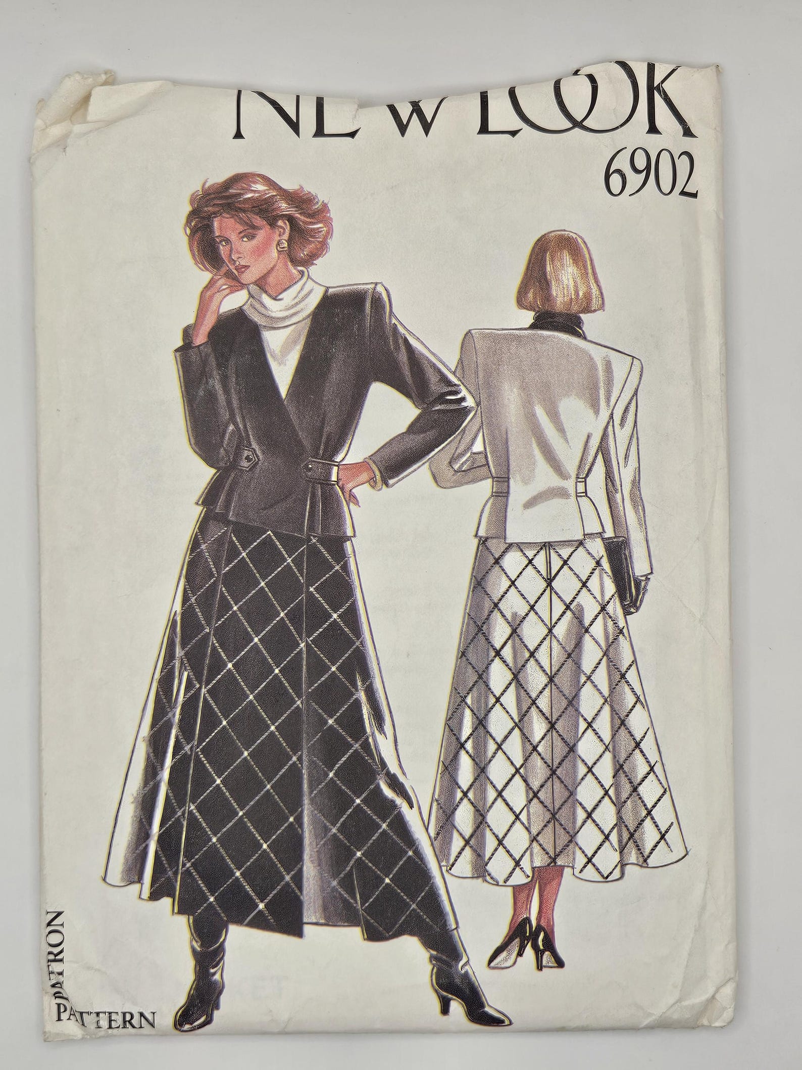 CHOOSE VINTAGE Butterick and New Look Sewing Patterns: Vest and Skirt ...