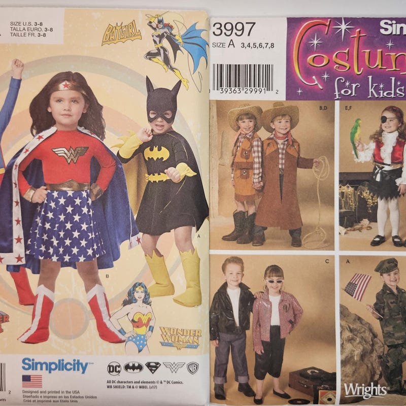 Kids Costume Patterns - Etsy