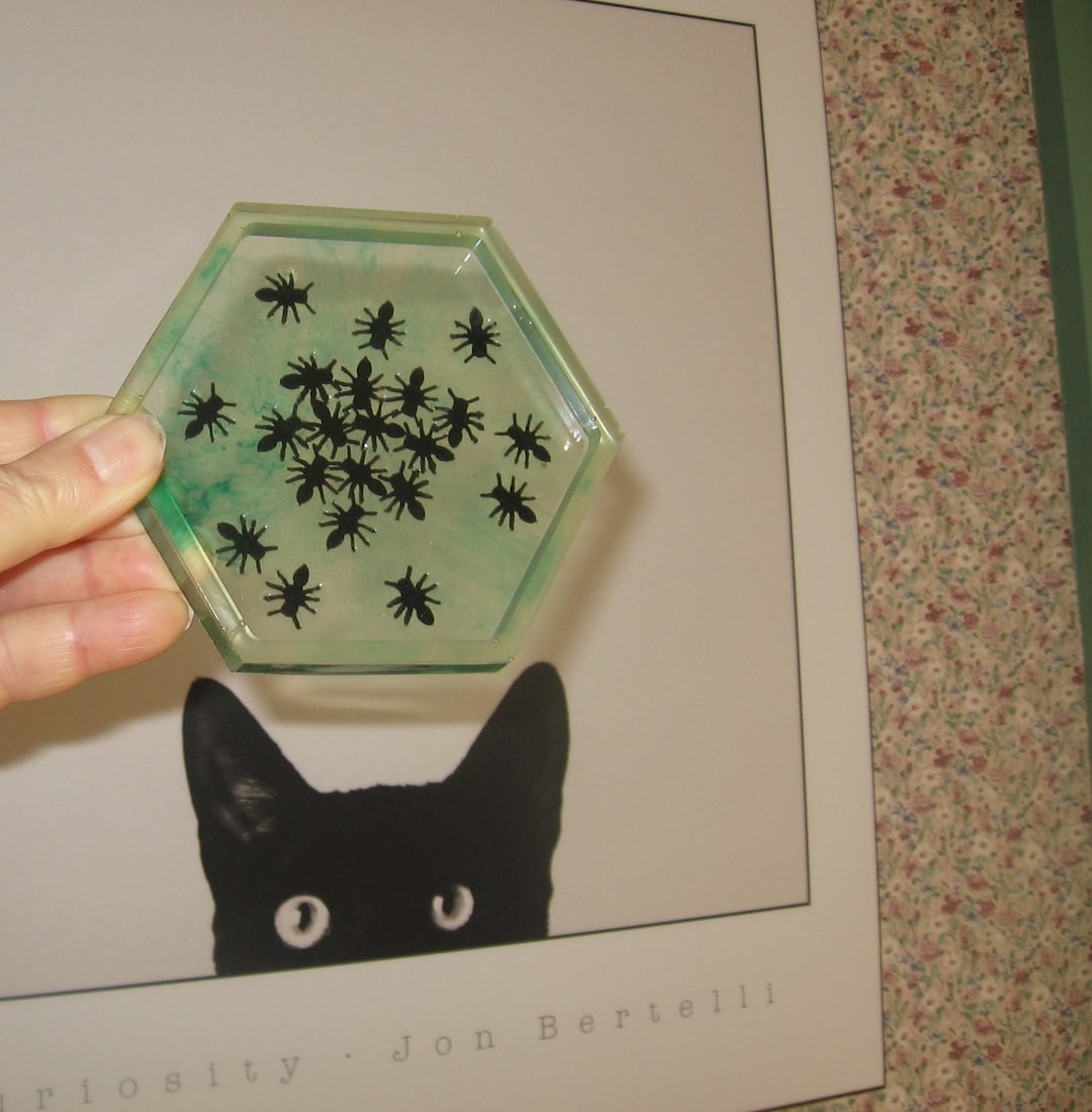 Creepy Ants Hexagonal Resin Coaster Free Shipping - Etsy
