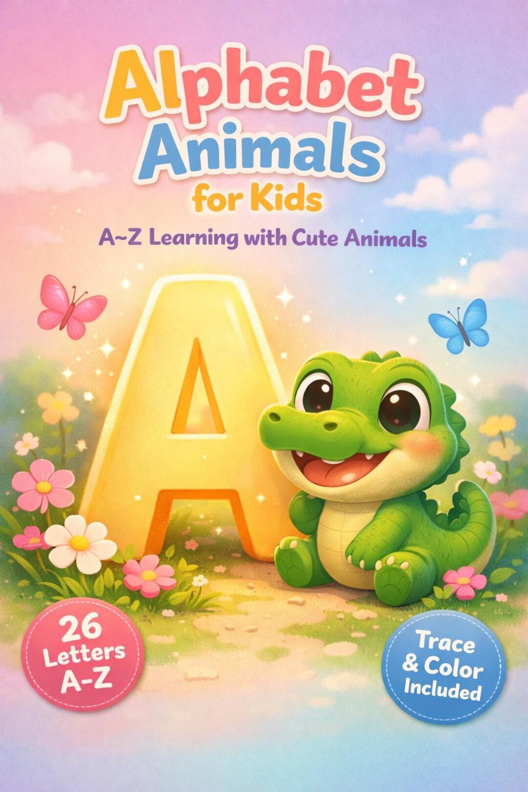 Alphabet Animals Flashcards for Kids Printable | A-Z Learning Cards ...