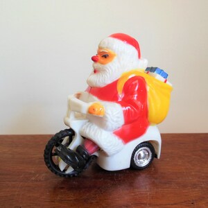 Santa Claus Christmas Toy, St Nick Riding Bike Friction Drive Vehicle ...