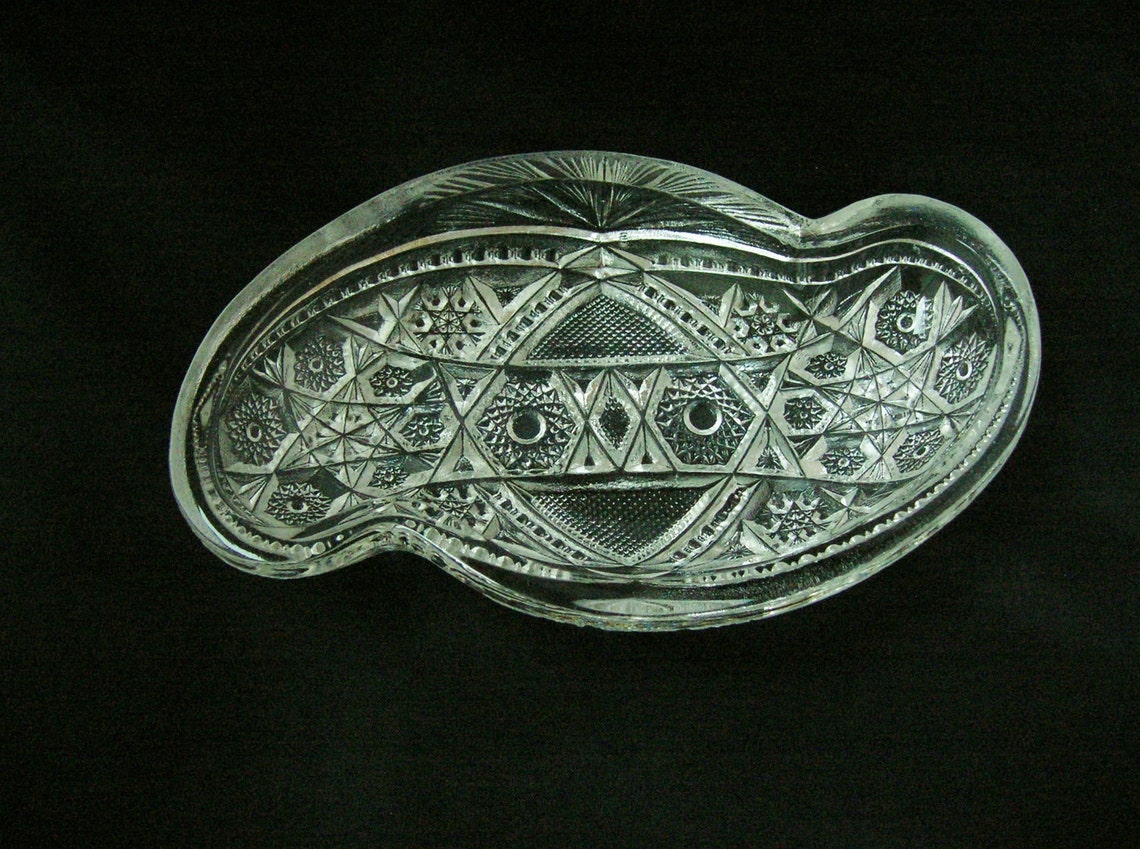 Fentec Mckee Glass Company Pickle Dish Star and Arch Pattern - Etsy