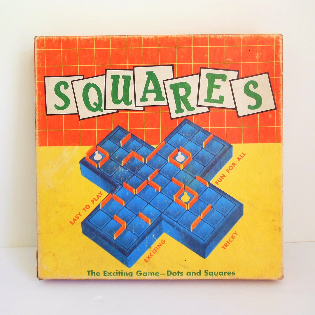 Squares Strategy Game , W H Schaper Manufacturing, No 900, Easy to Play ...