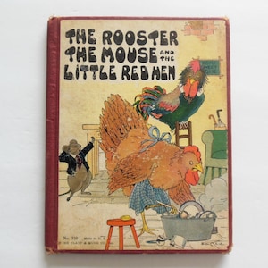 The Rooster the Mouse and the Little Red Hen, Vintage Hardcover Book by ...