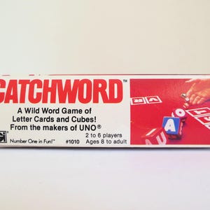 Catchword Word Game of Letter Cards and Cubes From the Makers of Uno ...