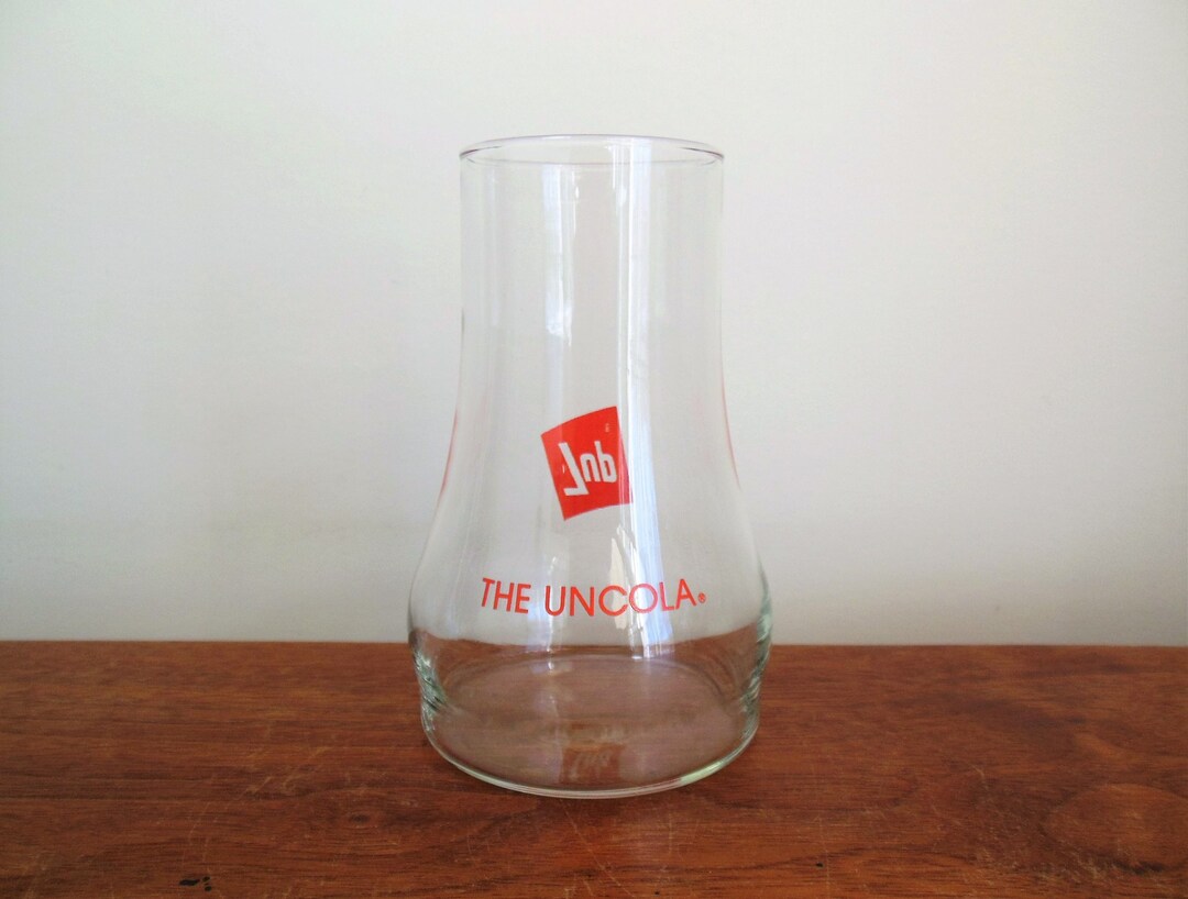 7 up the Uncola Glass, Upside Down Vintage Advertising Tumbler, 1970's ...