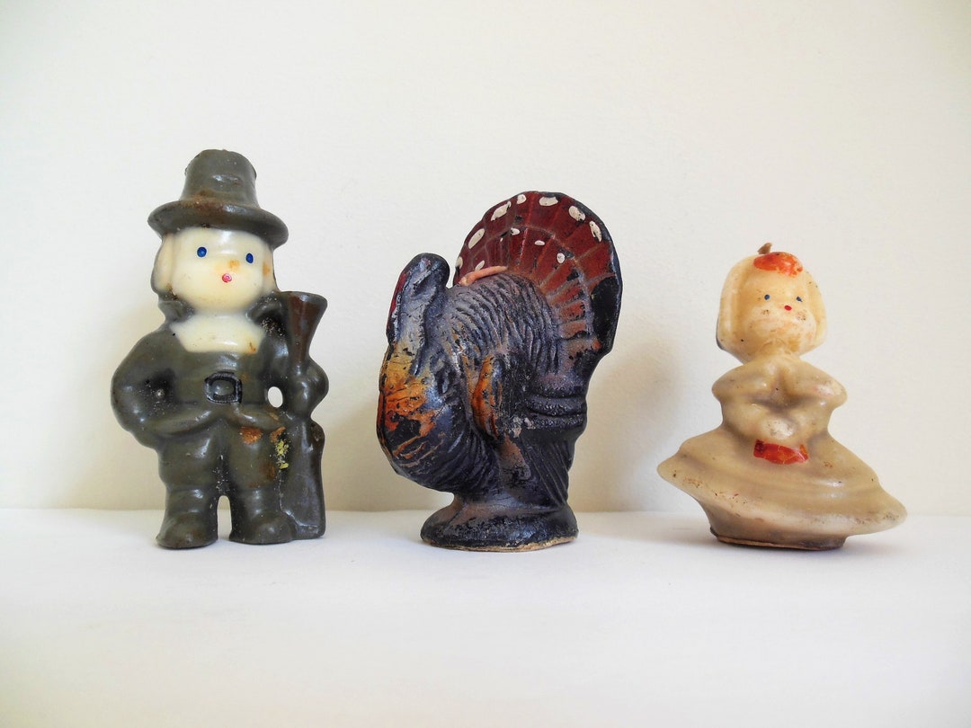 Thanksgiving Gurley and Tavern Candles, Turkey, Pilgrim Boy and Girl, 3 ... Thanksgiving Gurley and Tavern Candles, Turkey, Pilgrim Boy and Girl, 3 ...
