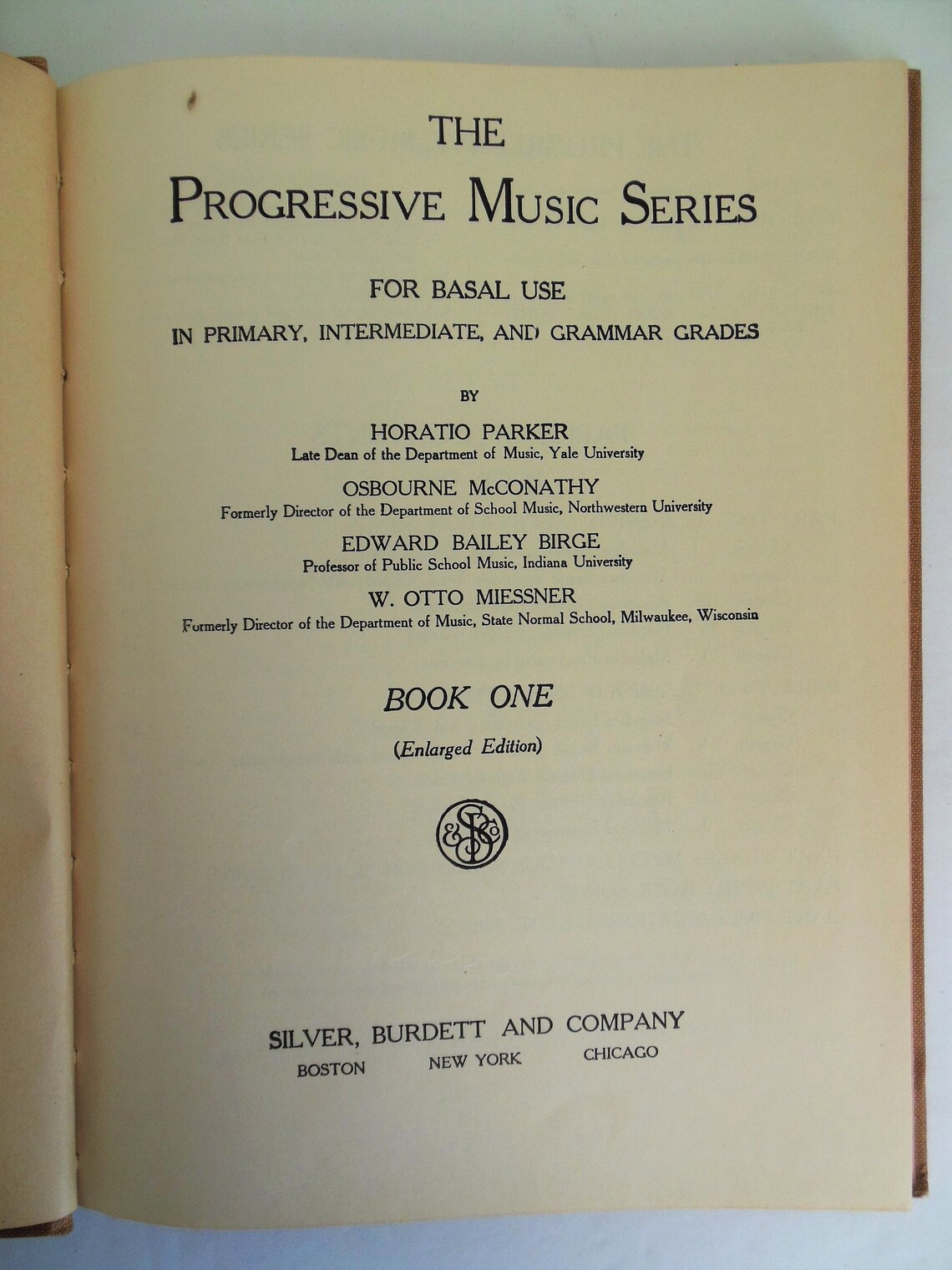 The Progressive Music Series Book One For Basal Use In | Etsy