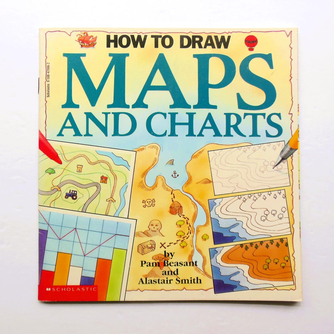How to Draw Maps and Charts Children's Book, by Pam Beasant and ...