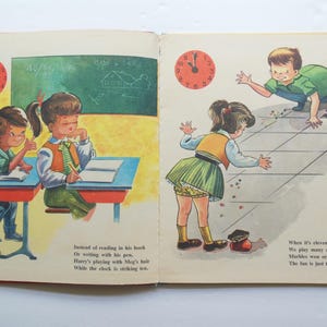 My Clock Book Learn to Tell Time in Verses by Ann Lewis, Midcentury ...