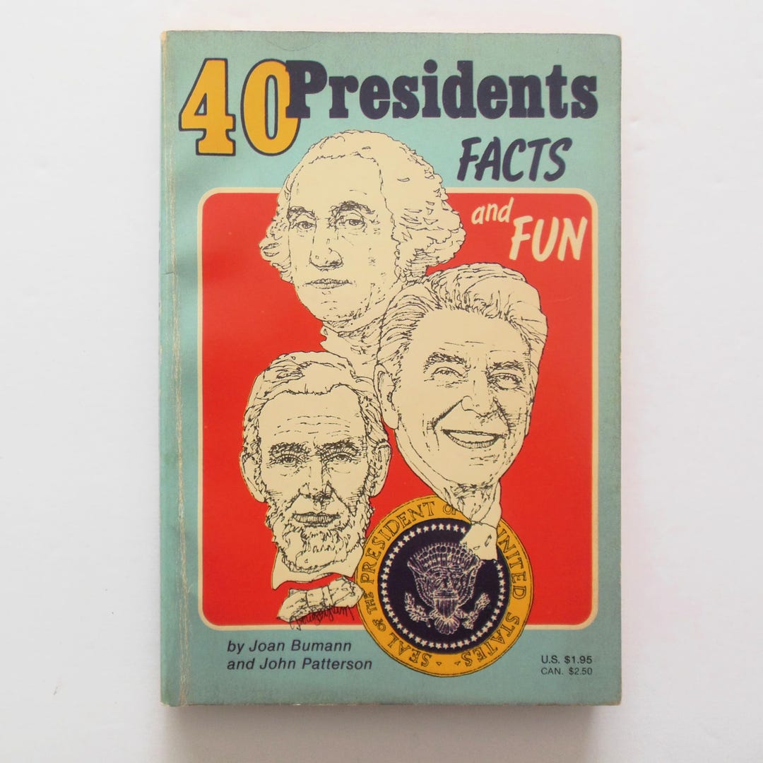 40 Presidents Facts and Fun Children's Book Educational With Puzzles ...
