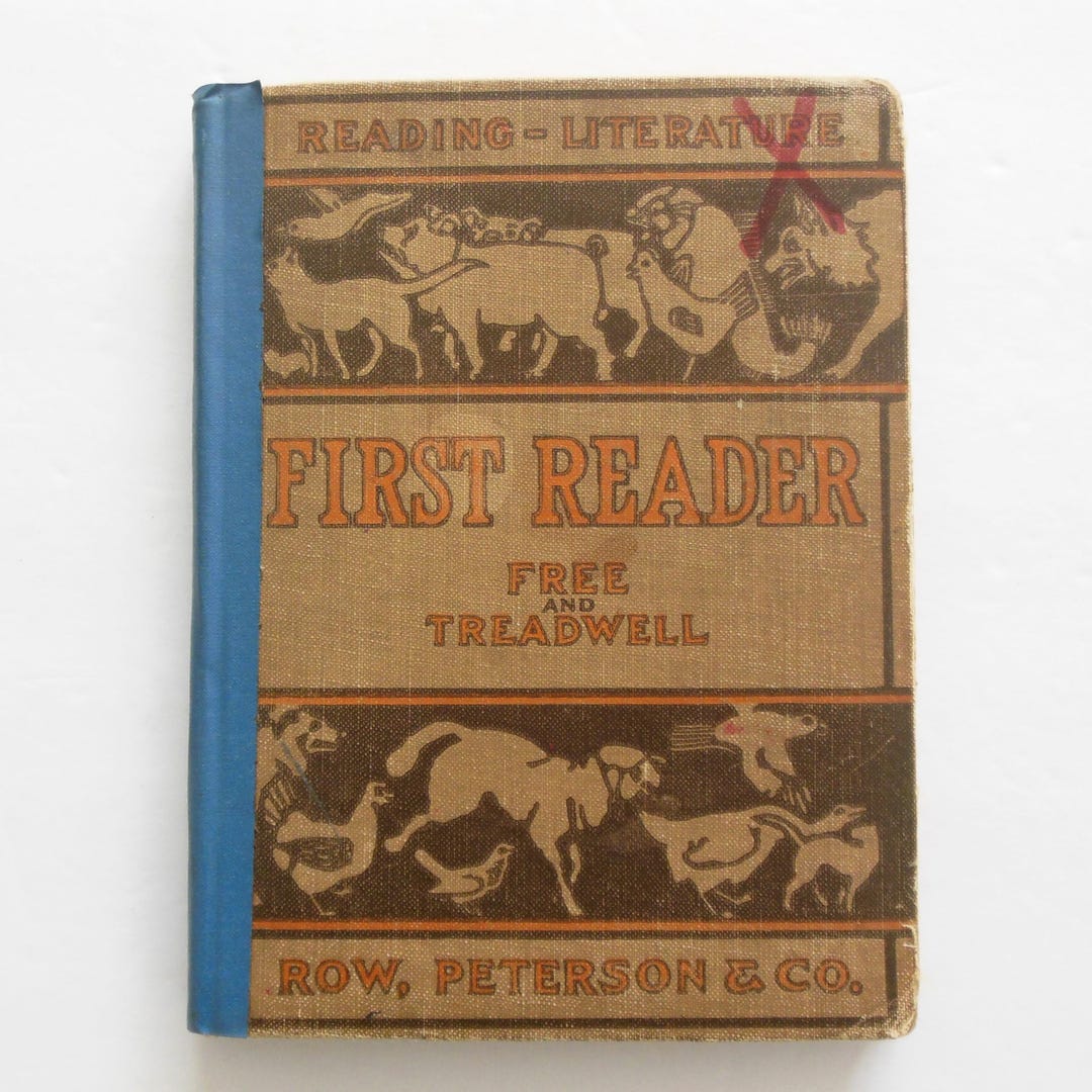 First Reader Reading Literature Series Antique School Book by Treadwell ...