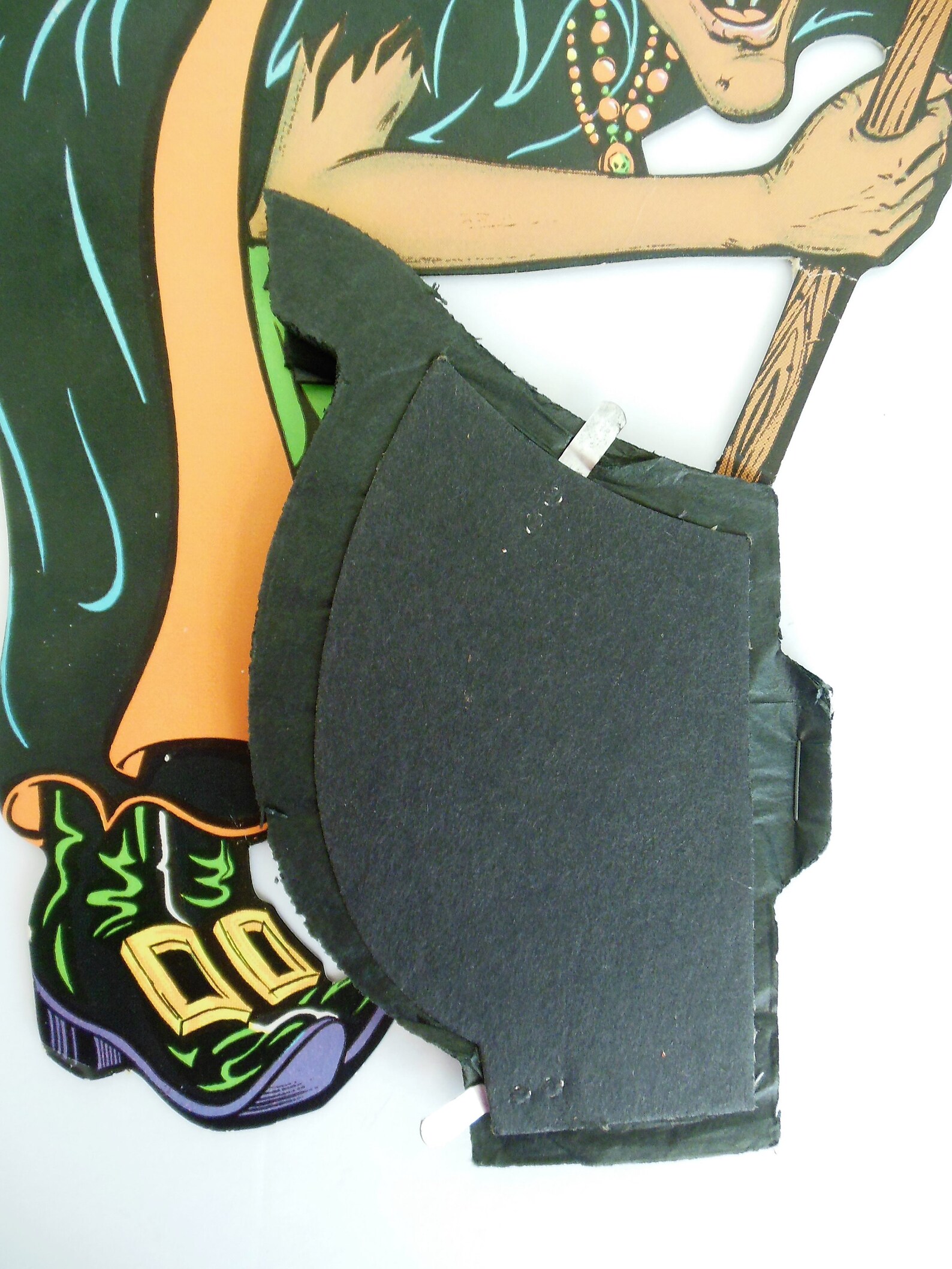 Beistle Halloween Witch With Honeycomb Cauldron, Die Cut Cardboard ...