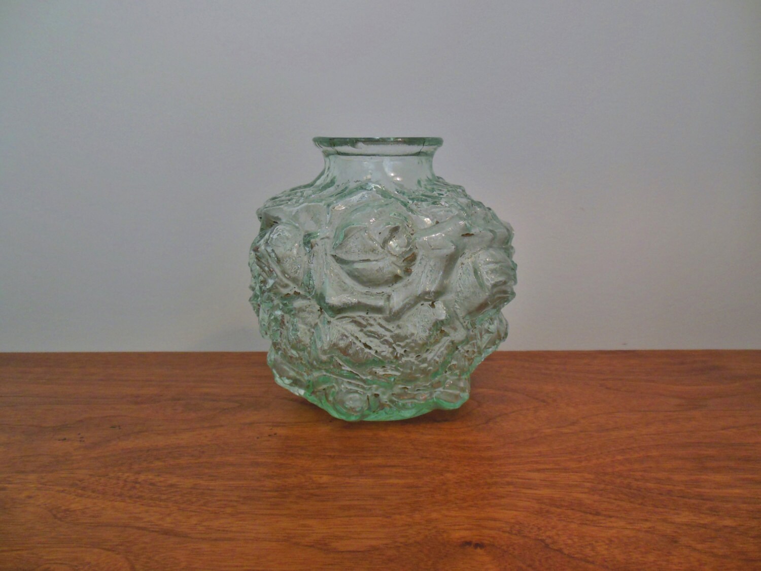 Early 1900s - Antique Goofus Glass Vase or Pickle Jar Pressed Glass ...