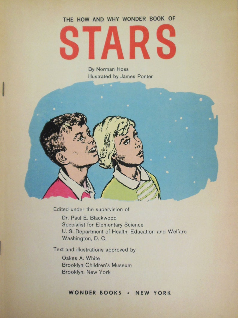 Stars How and Why Wonder Book Childrens Astronomy Copyright - Etsy