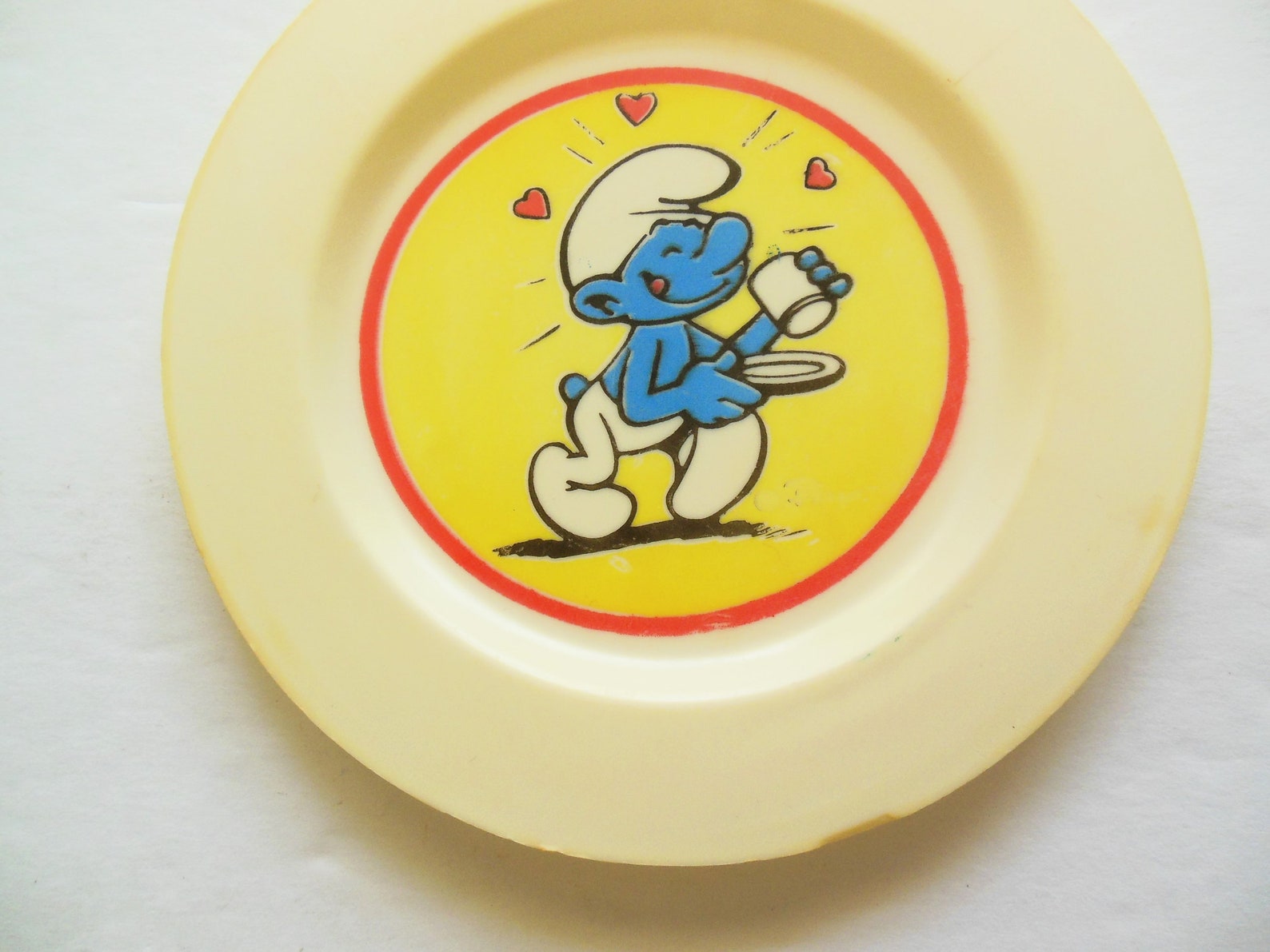 Smurf Toy Plates and Mugs Little Plastic Dinnerware by H G Toys, 6 ...