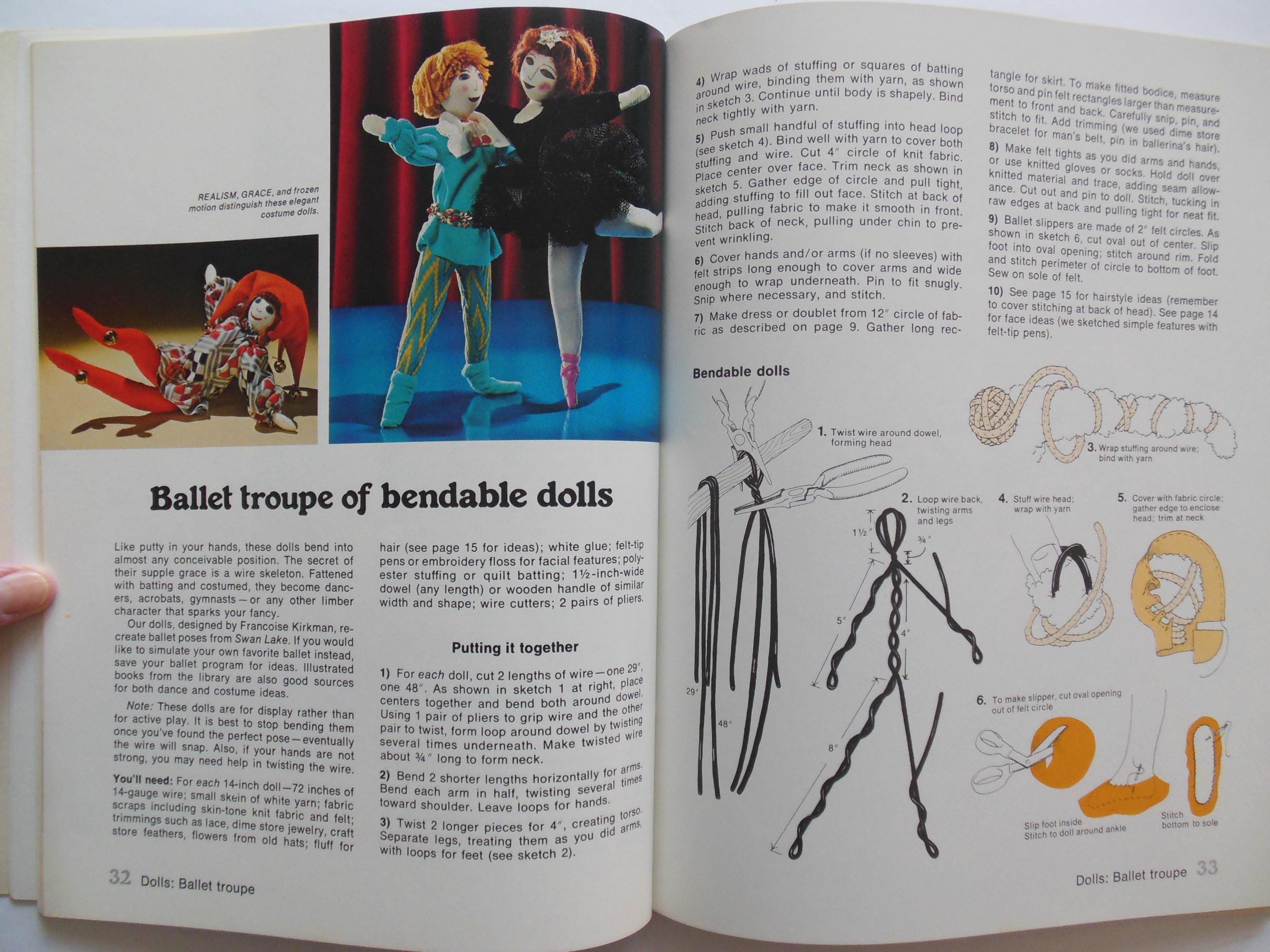 Dolls and Soft Toys Sunset Book to Make Fabric Dolls Animals Toys ...
