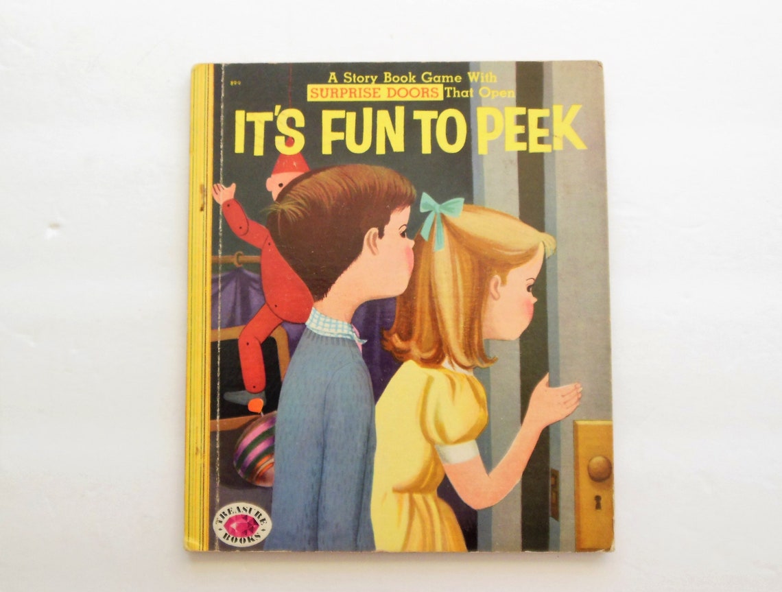 It's Fun to Peek A Story Book Game With Surprise Doors - Etsy
