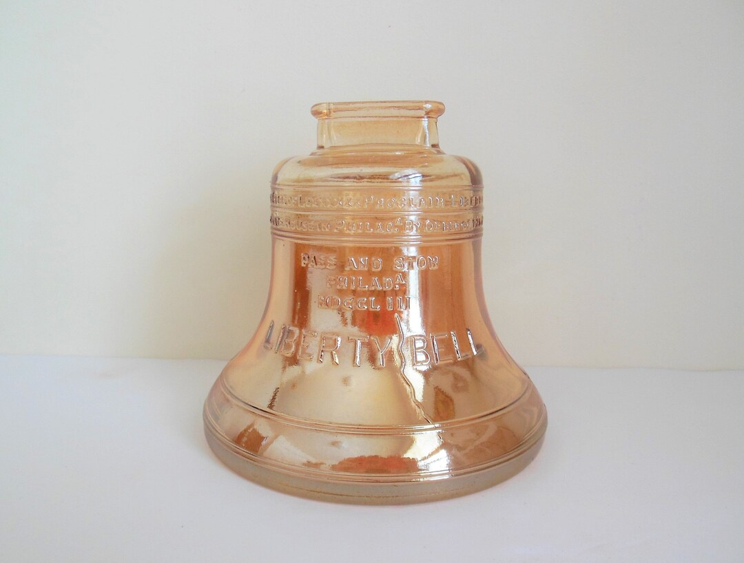 Liberty Bell Bank, Carnival Glass Savings Bank, A Penny Saved is a ...