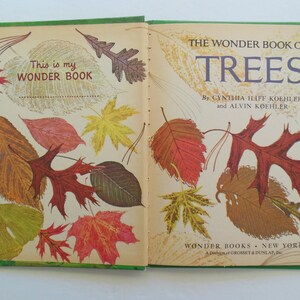 The Wonder Book of Trees 827, by Cynthia and Alvin Koehler, 1974 ...